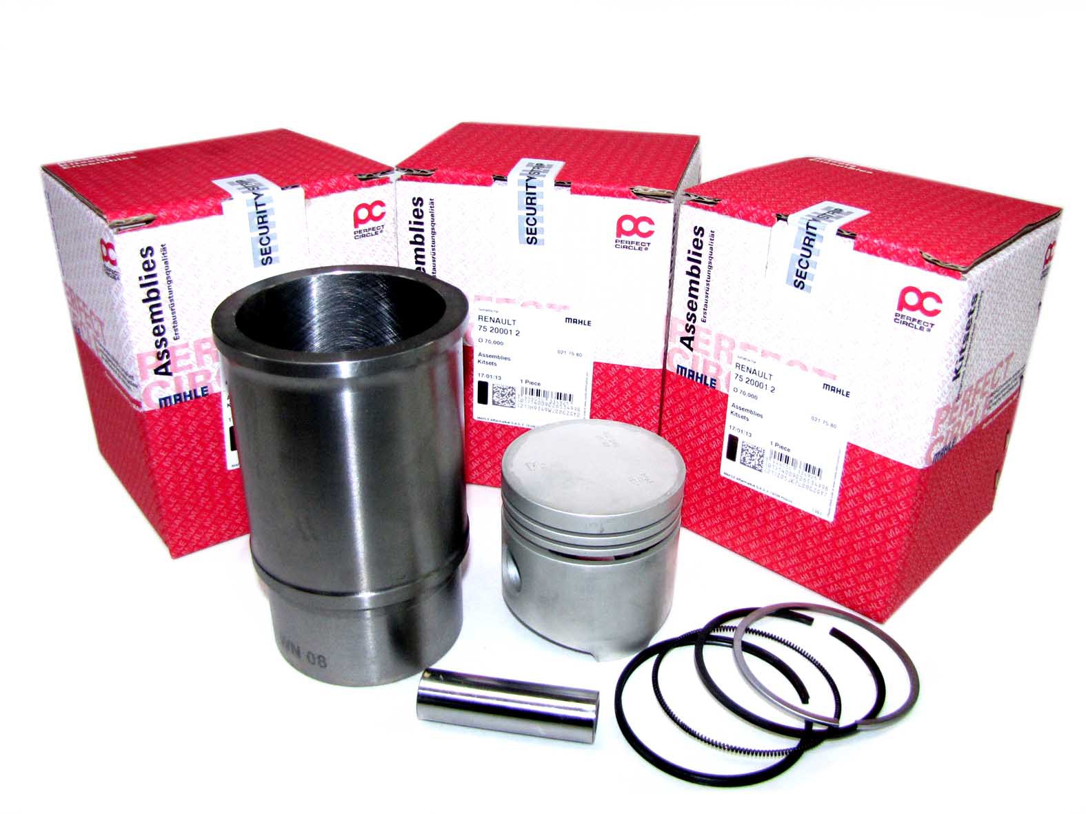 ENSEMBLE 4 CHEMISES PISTONS RENAULT - Assembly - Jacket/Piston